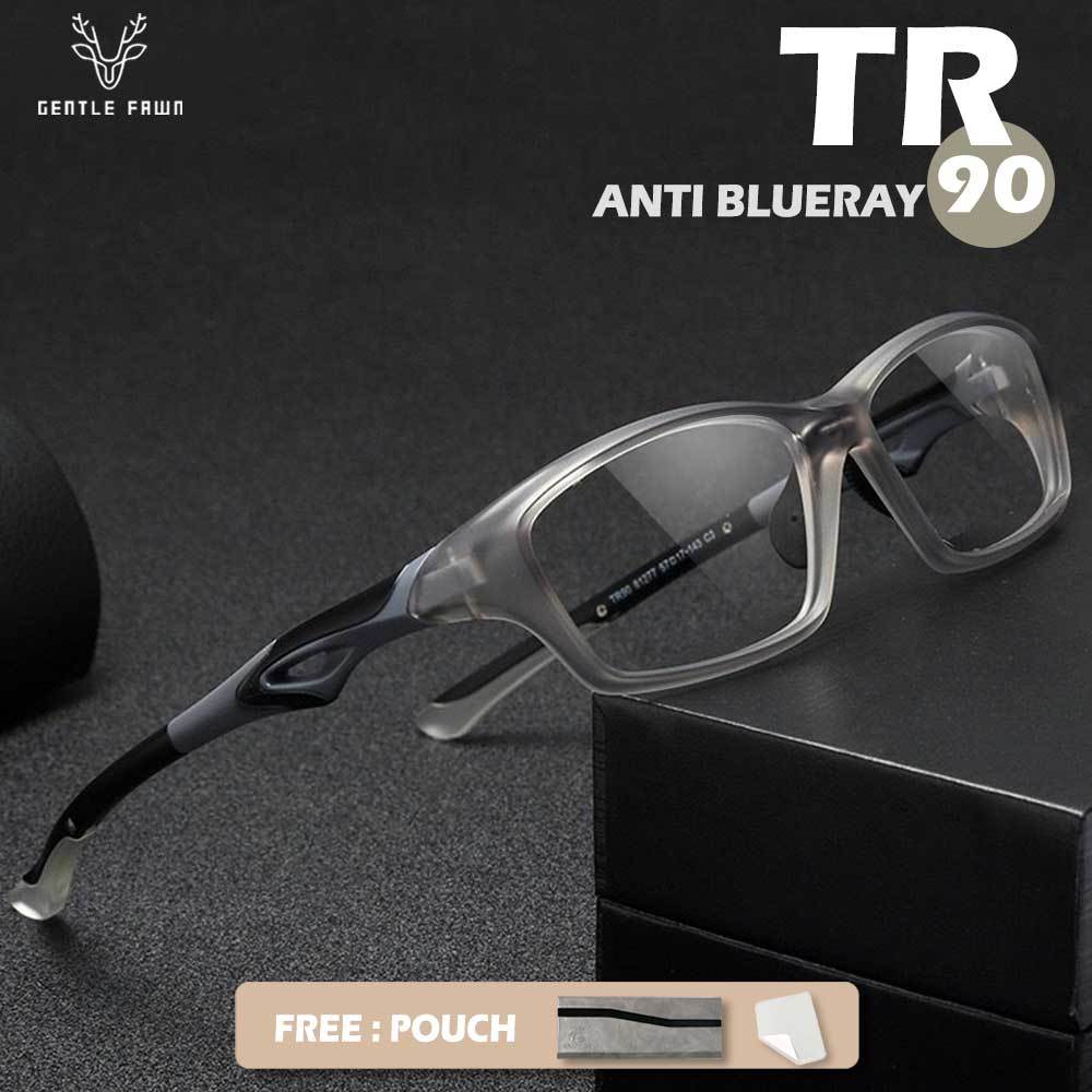 Jual Gentle Fawn Kacamata Antiradiasi Blueray Sinar Biru Bahan TR90 Kotak Sporty Fashion Pria ...