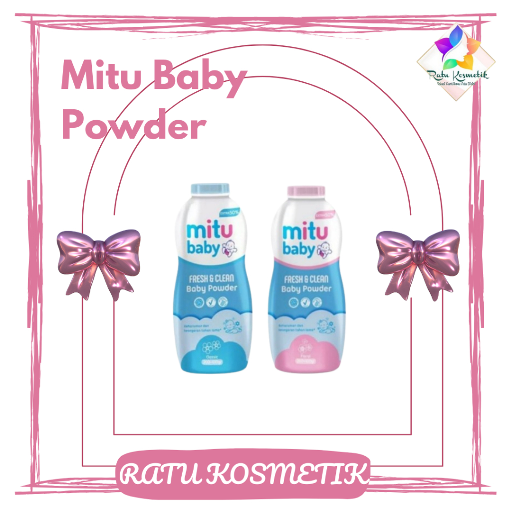 Jual RATU Mitu Baby Powder Fresh & Clean | Bedak Bayi | Baby Classic ...