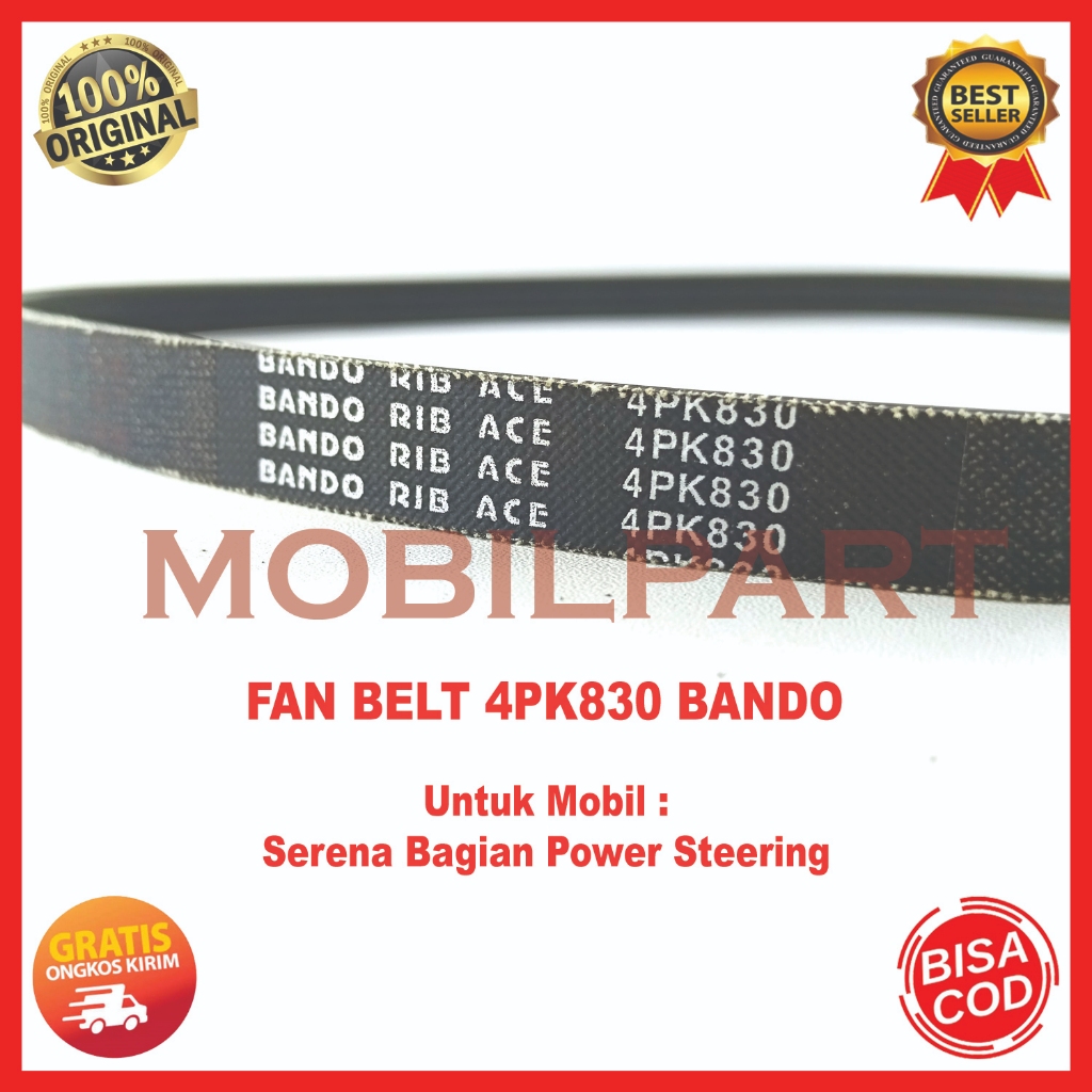 Jual FAN BELT 4PK830 BANDO FAN BELT SERENA BAGIAN POWER STEERING ...