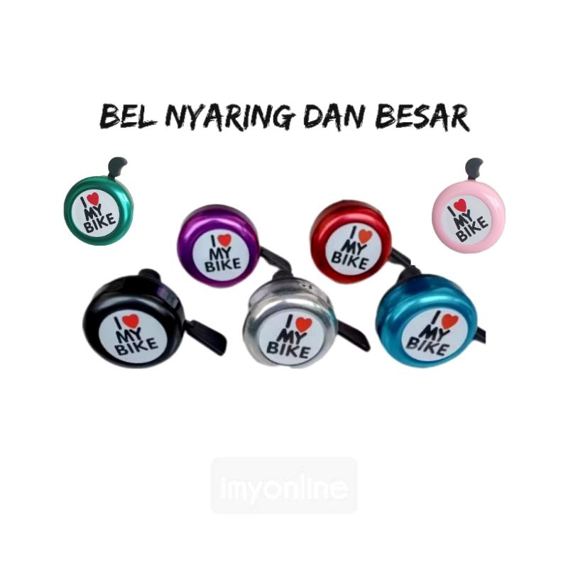 Jual Bel Sepeda I Love Bike Besar dan Nyaring | Shopee Indonesia