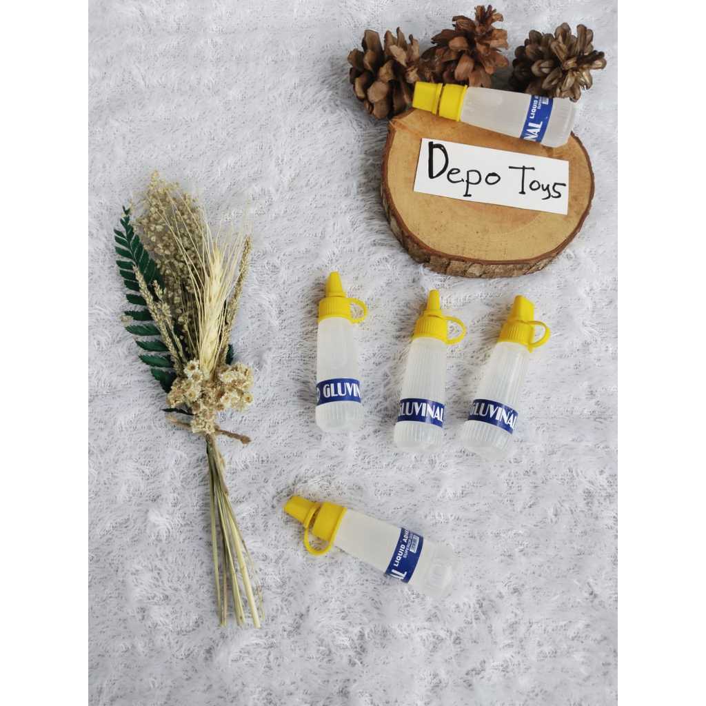 Jual Lem Kertas Lem Cair Lem Gluvina 22ml | Shopee Indonesia