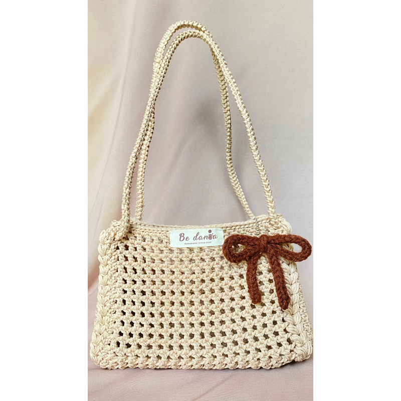 Jual beDania | Coquette bag | tas rajut 2in1 handmade | tas korea ...