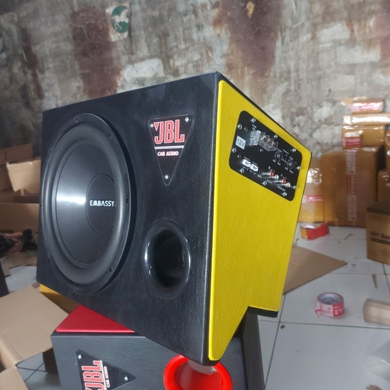 Jual Bass box 12inch / Subwoofer aktif 12inch EMBASSY ES-1276J Untuk ...