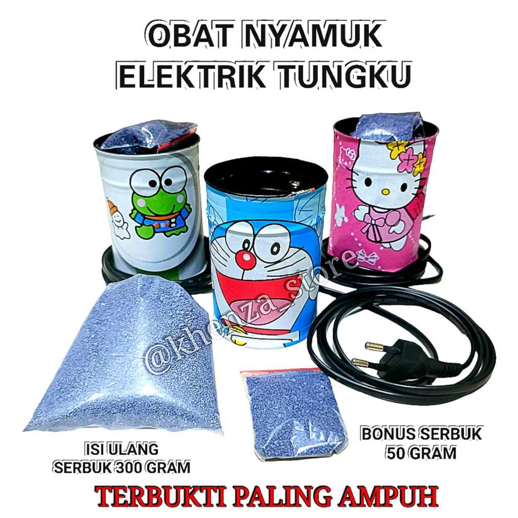 Jual Paket set Obat Nyamuk Tungku Elektrik + Isi Ulang Pasir Serbuk 300 ...