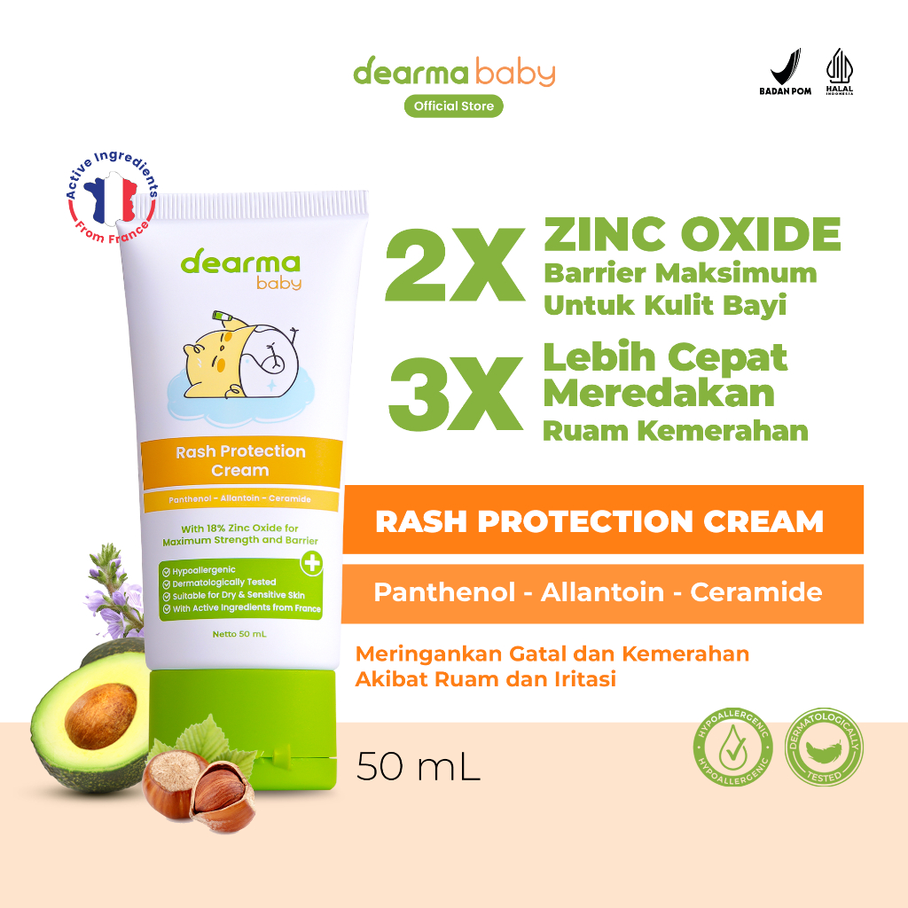 Jual Baby Rash Protection Cream (Redakan Ruam Popok, Ruam Susu, Biang Keringat, Biduran ...