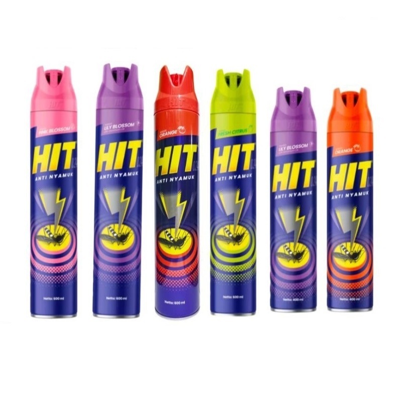 Jual (Pcs) HIT Aerosol Anti Nyamuk | Hit Semprotan Nyamuk 600ml ...