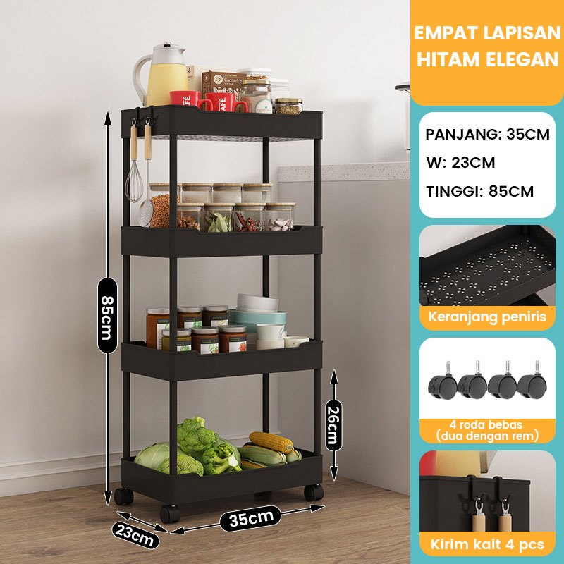 Jual Weyon Sakura Rak Troli plastik Rak toilet Rak Kamar Mandi Rak ...