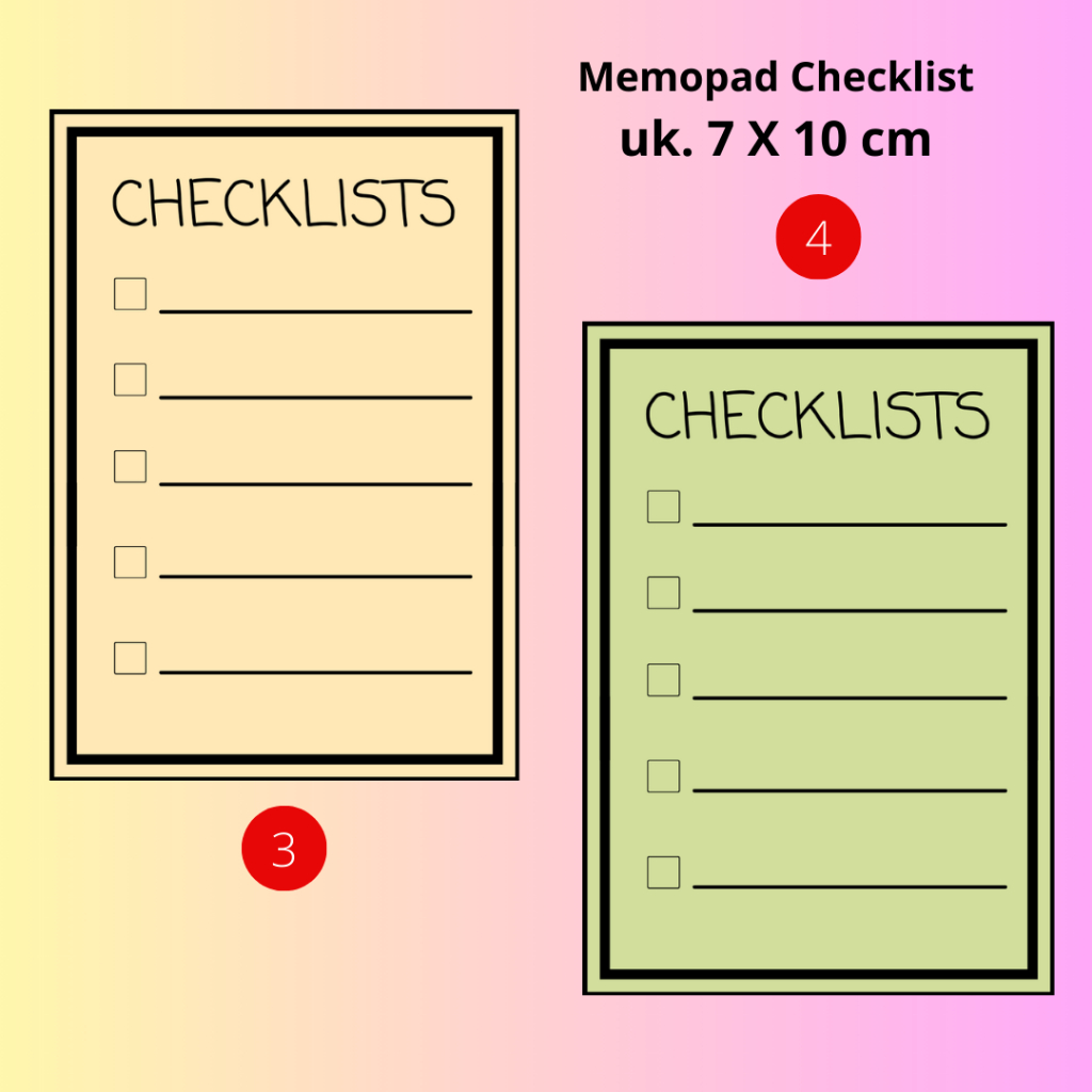 Jual Memo Pad Check List isi 48 lembar To Do List Notepad Note | Shopee ...