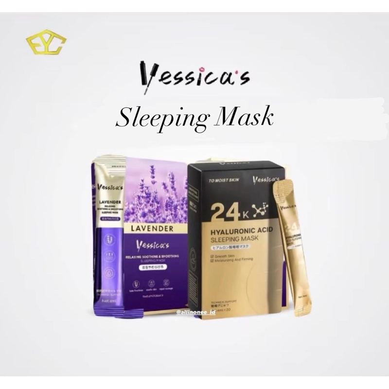 Jual Yessica's Sleeping Mask Yessica Gold Lavender Mask Masker Wajah ...