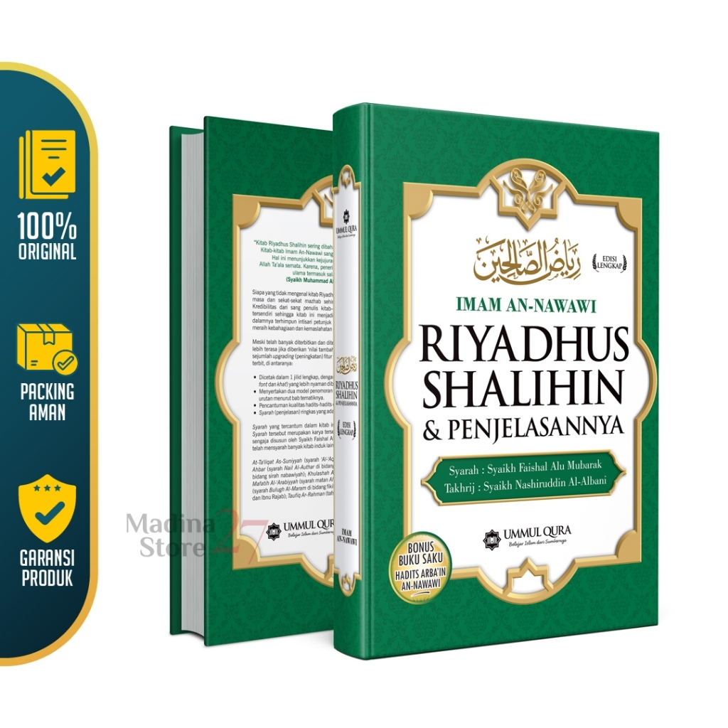 Jual Buku Kitab Riyadhus Shalihin dan Syarah Bonus Hadits Arbain riyadus Solihin Riyadhus ...