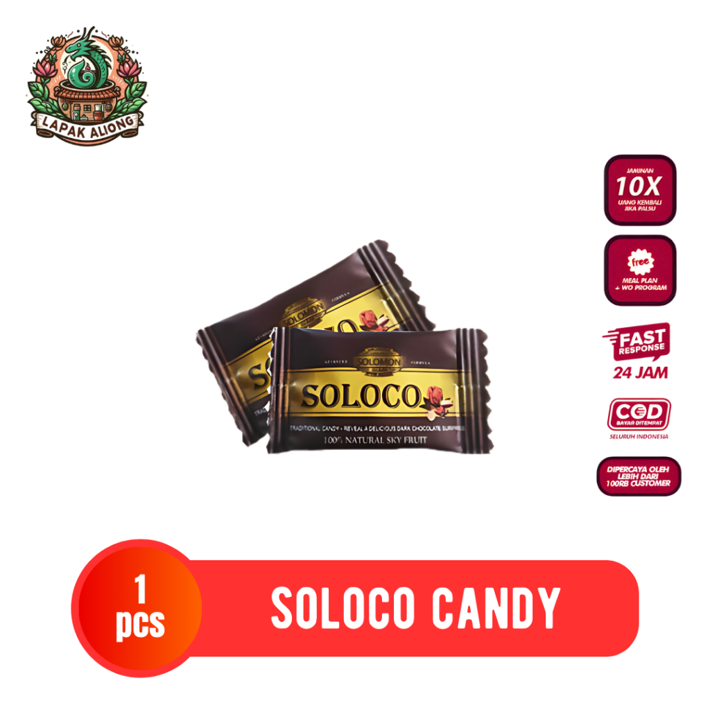 Jual SOLOCO Permen Kuat Pria Tahan Lama Original Asli AU 100% 1 pcs ...