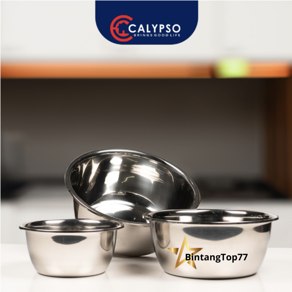 Jual Waskom Tebal / Mangkok Stainless Steel Calypso 14, 16, 20 (HARGA ...