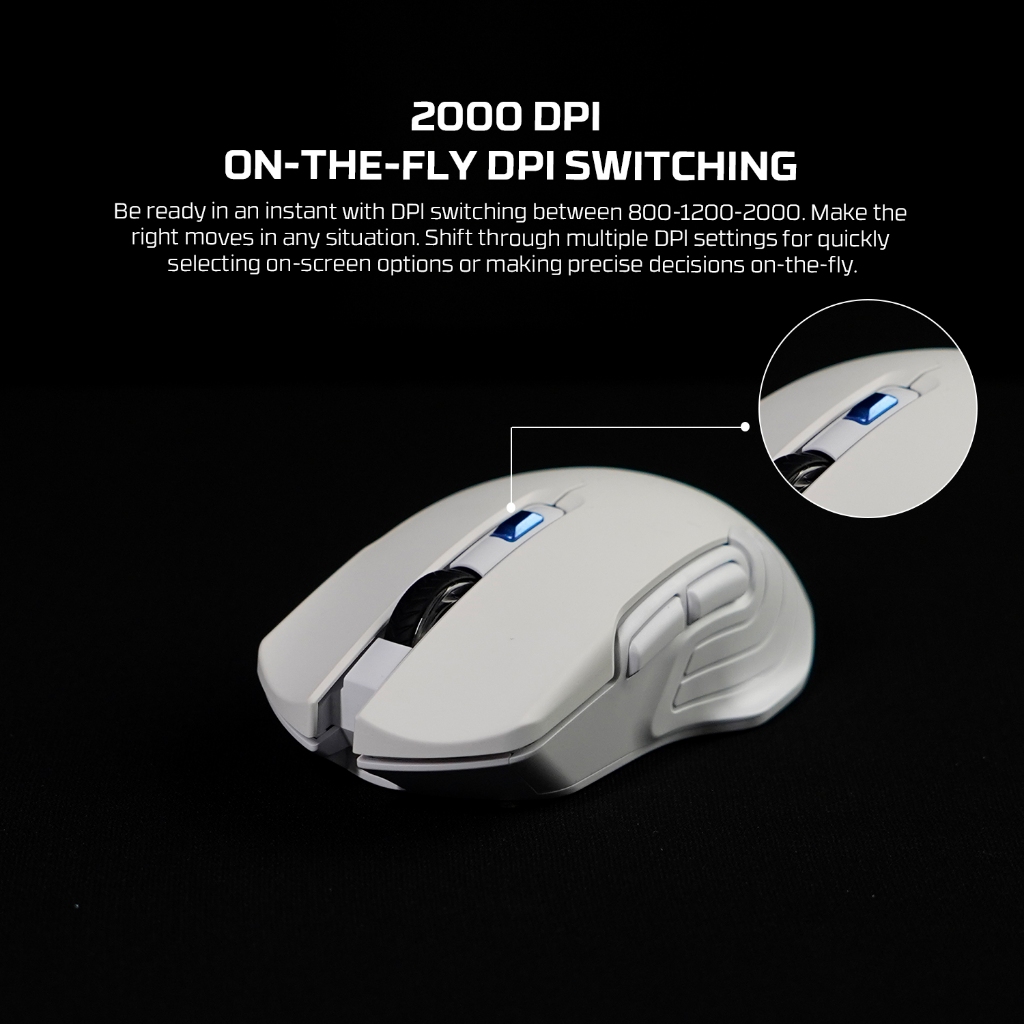 Jual Fantech RAIGOR III WG12RS Silent Mouse Wireless Gaming Baterai ...
