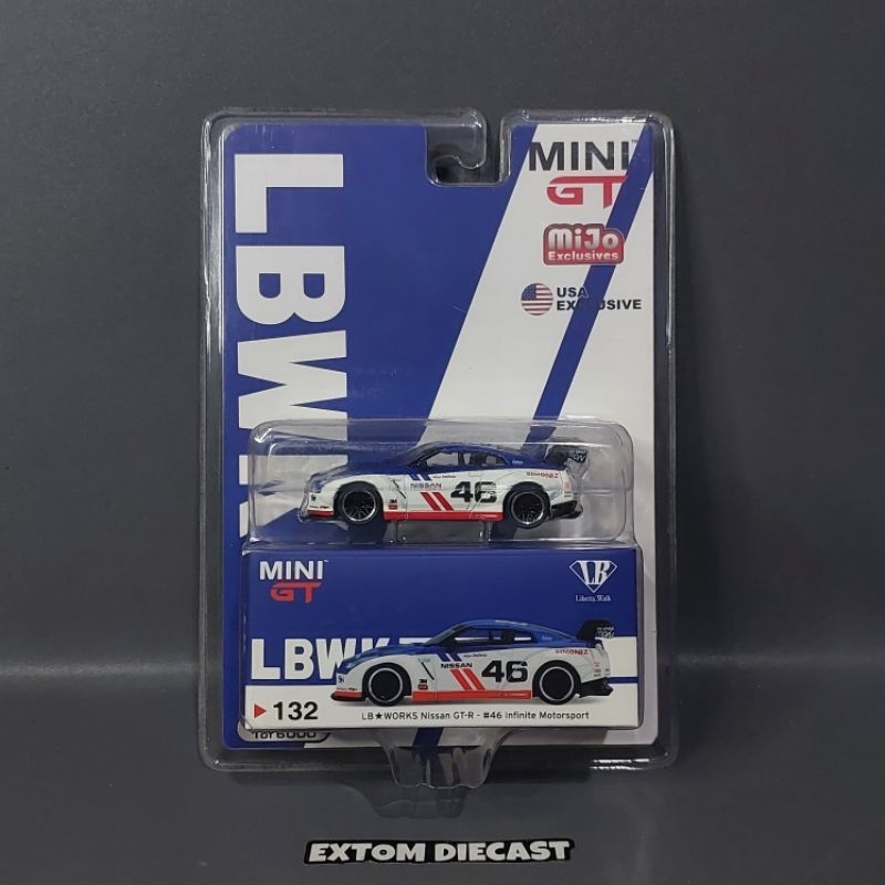 Jual Mini GT Nissan Skyline GTR R35 LBWK Infinite No 132 (LHD RARE) | Shopee Indonesia