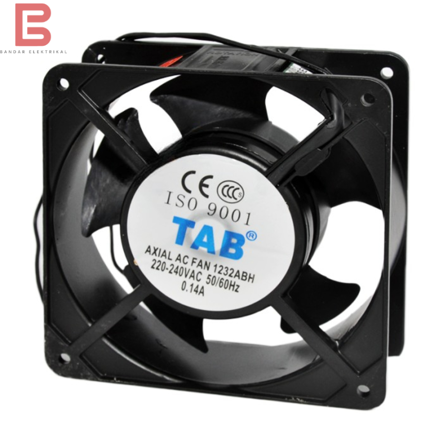 Jual Panel Cooling Fan 4" Segi Empat 12x12x3,8 cm 220V AC TAB 4 Inch ...