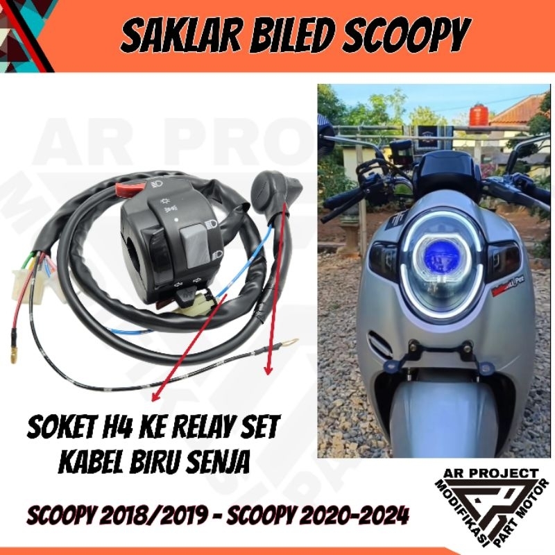 Jual SAKLAR KIRI SCOOPY 2020 - 2023 / SCOOPY 2018-2019 SOKET H4 DAN ...