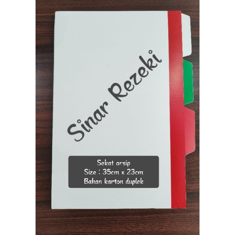 Jual 1 pak = 15 buah!!Sekat arsip/guide arsip/pembatas sekat arsip ...