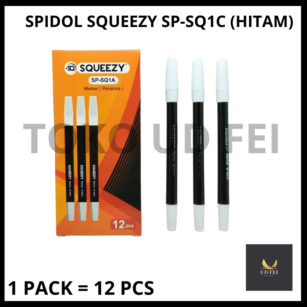 Jual (1 PACK = 12 PCS) Spidol Squeezy / Spidol Kecil/ Spidol Squeezy ...