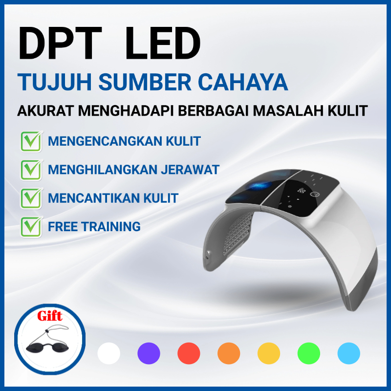 Jual Stok tersedia PDT LED 7 Warna lampu spa face terapi sinar Bisa ...