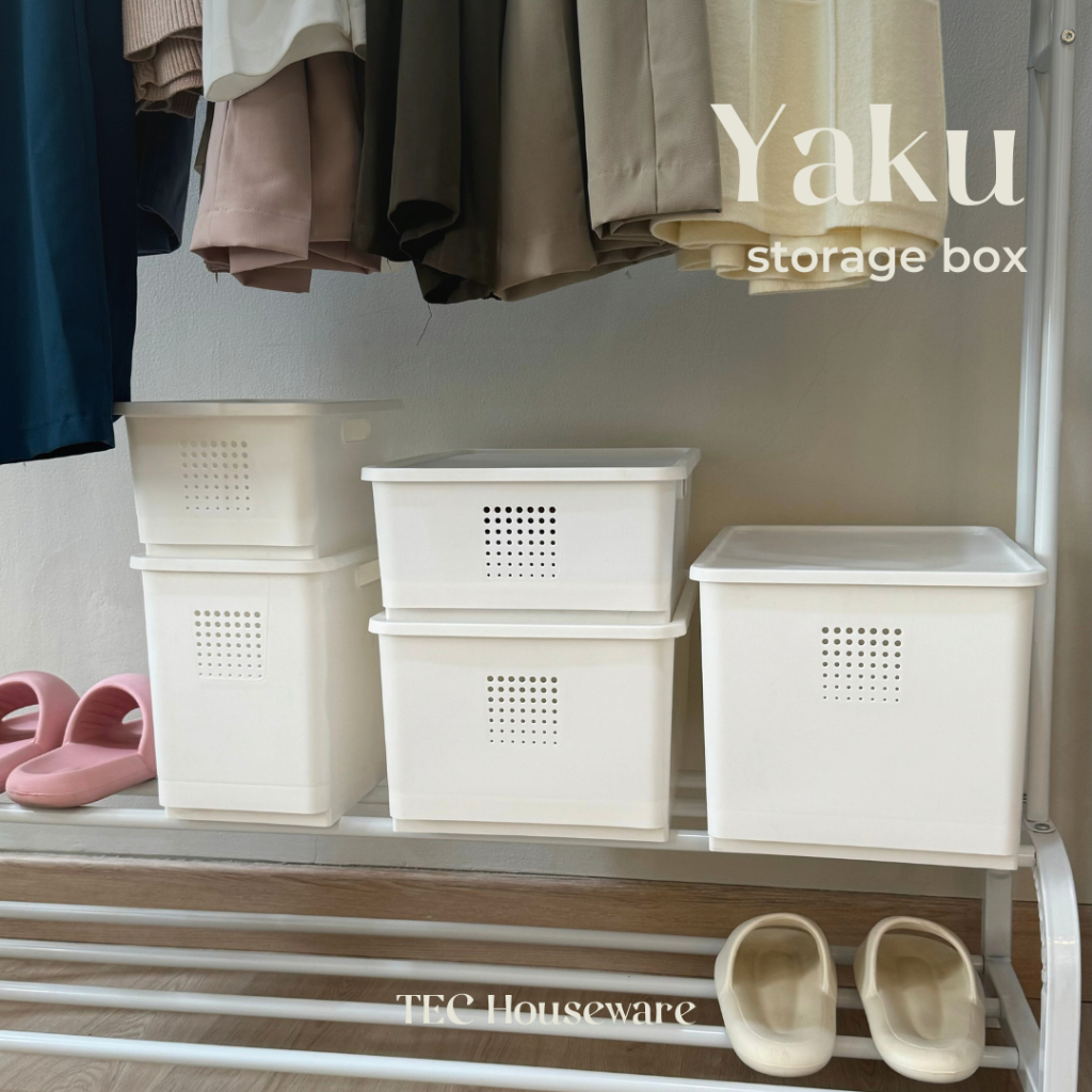 Jual 【TEC】YAKU Kotak Penyimpanan Serbaguna Tutup Organizer Box Plastic ...