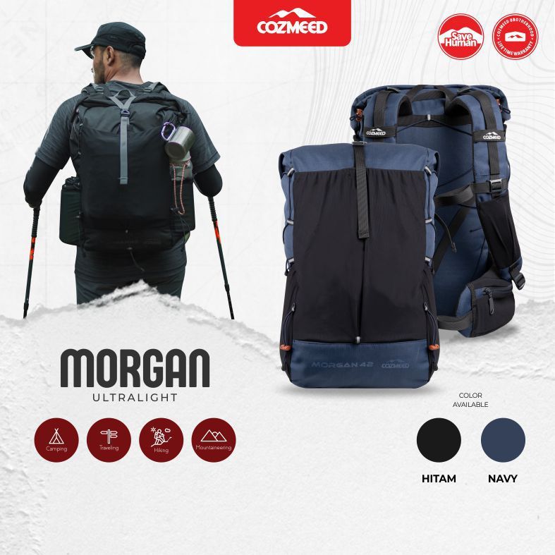 Jual Cozmeed Tas Gunung Pria Ultralight Morgan 42L | Shopee Indonesia