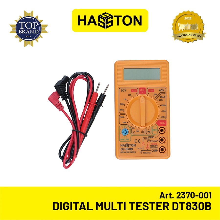 Jual HASSTON PROHEX - Multi Tester Digital DT830B / Digital Multitester ...