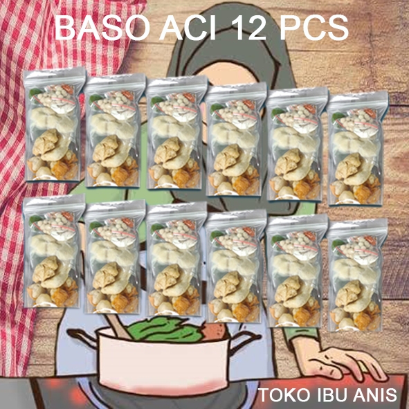 Jual baso Aci ayam suwir 12pcs/baso aci 12 pcs murah | Shopee Indonesia