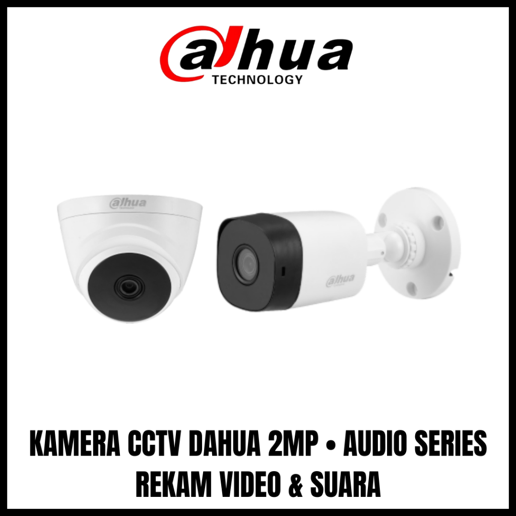 Jual CAMERA CCTV DAHUA 2MP AUDIO INDOOR OUTDOOR KAMERA CCTV | Shopee ...