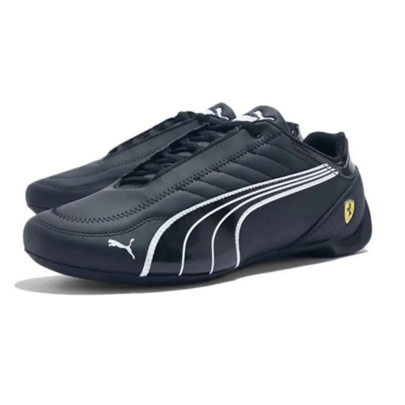 Jual Preloved Sepatu Puma Ferrari Shoes Black Ori size 40.5 (26 cm ...