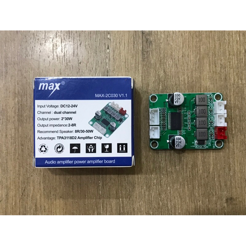 Jual Kit Power Amplifier / Kit Power Mini Class D Dual Channel MAX ...