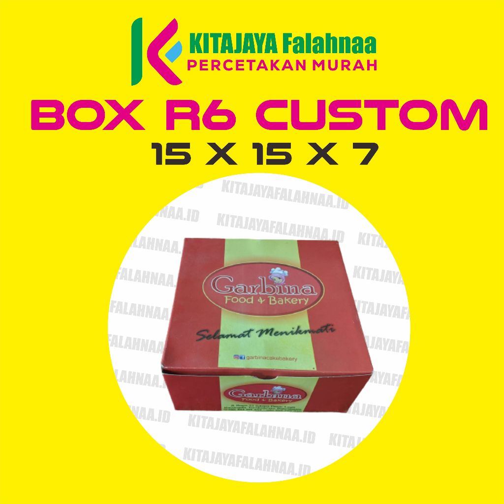 Jual (FREE DESAIN) CUSTOM BOX R6 15x15x7 | Shopee Indonesia