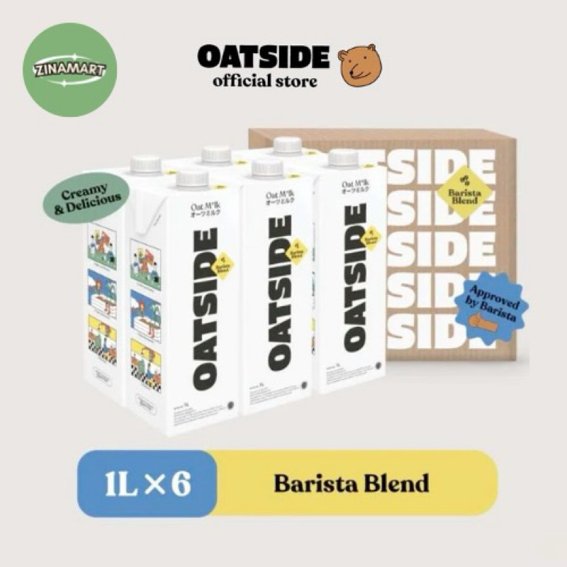 Jual Susu Oatside 1 liter 1 dus isi 6pcs | Susu Oatside 1 liter | Susu ...