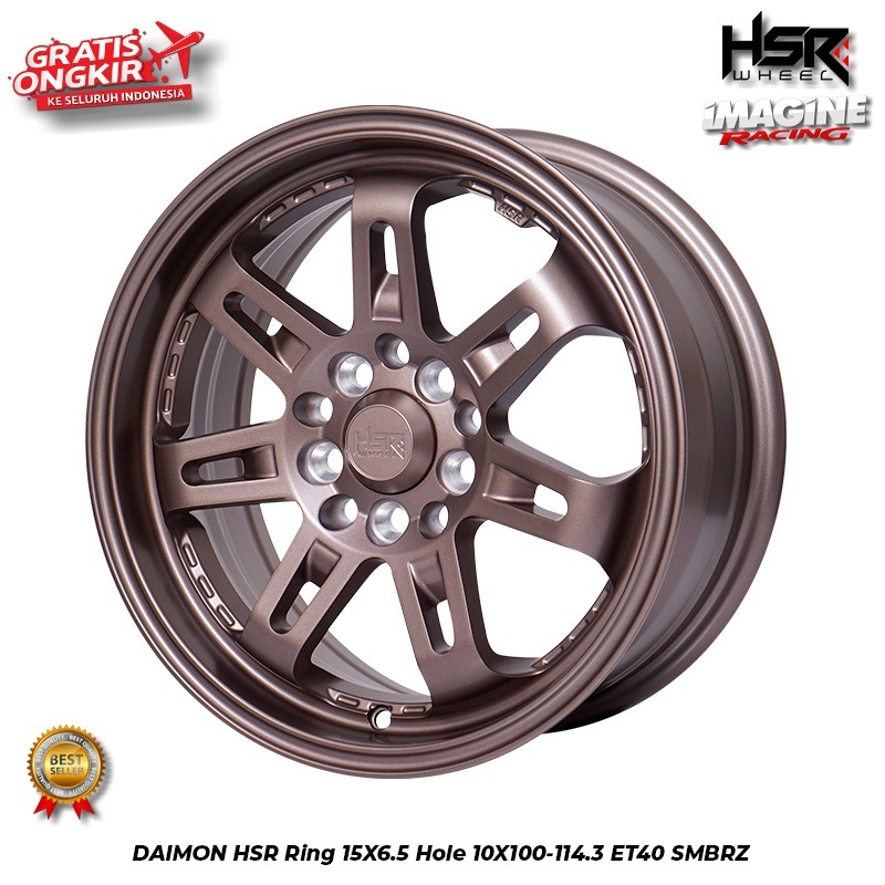 Jual Velg racing mobil ertiga granmax sienta new xenia ring 15 pcd 5x100-114,3 hsr daimon ...