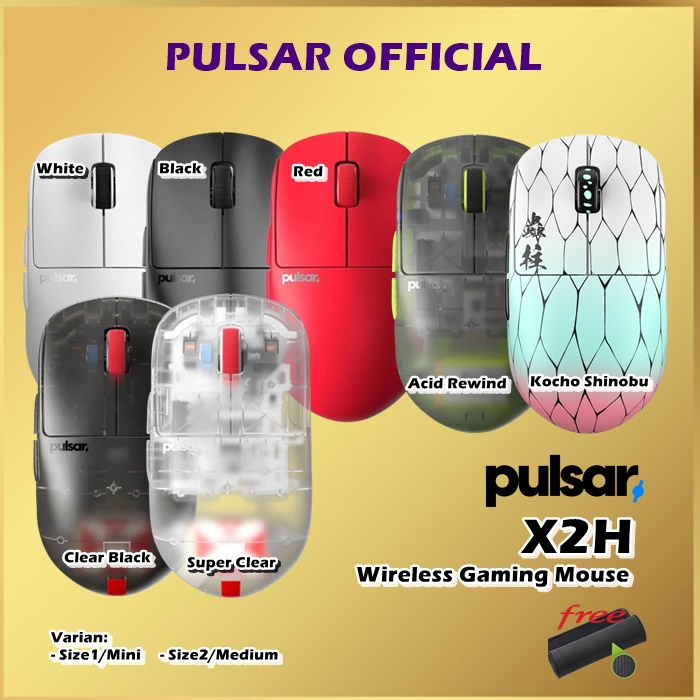 Jual Pulsar X2H X2 H Mini Ultra-lightweight Wireless Gaming Mouse ...