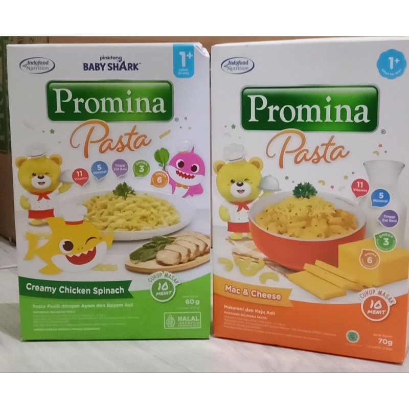 Jual Promina Pasta 1+ tahun 60gr Box Rasa Creamy Chicken Spinach, dan ...