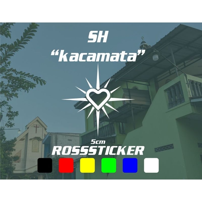 Jual hati bersinar logo SH sticker cutting custom logo PSHT, sticker ...