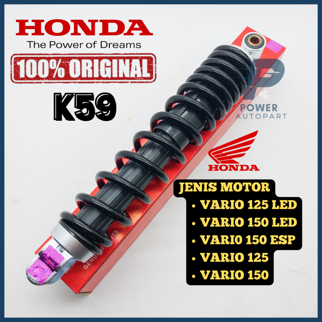 Jual SHOCKBREAKER K59 HONDA VARIO 125 LED VARIO 150 LED FI/CBS/OLD KUALITAS PASTI PRESISI, PNP ...
