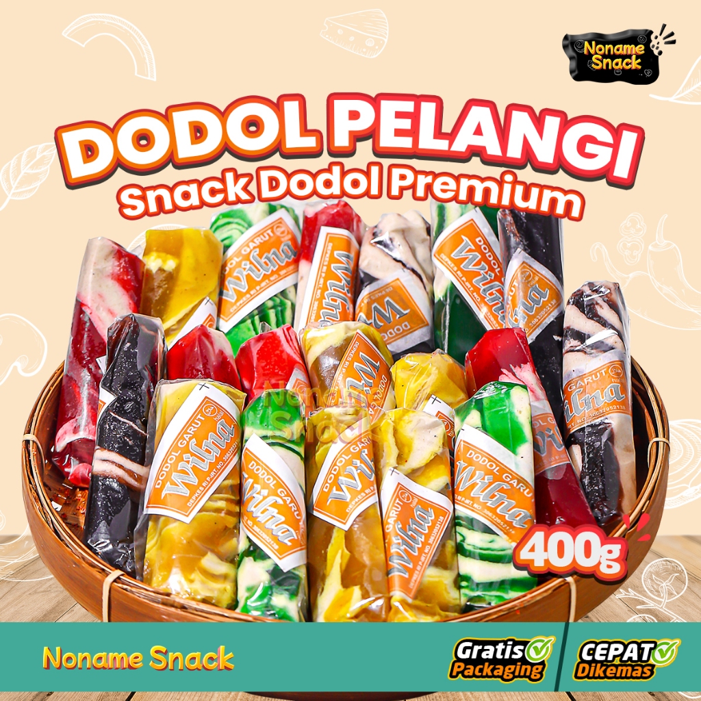 Jual Noname Snack - Camilan Tradisional Dodol Pelangi 300gr | Shopee ...
