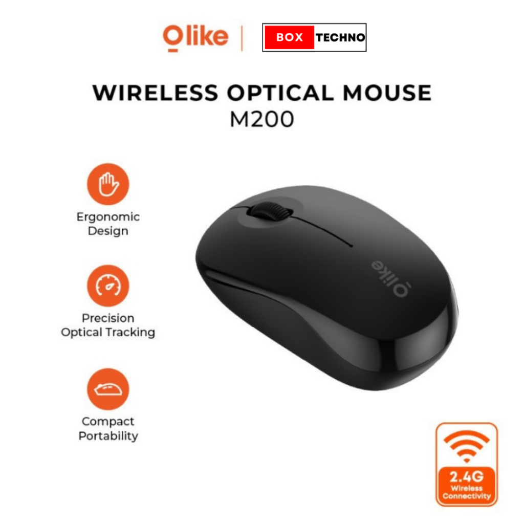 Jual OLIKE WIRELESS OPTICAL MOUSE M200 | Shopee Indonesia