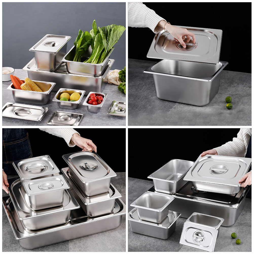 Jual Food Pan Stainless Steel Wadah Makanan Prasmanan dengan Tutup ...