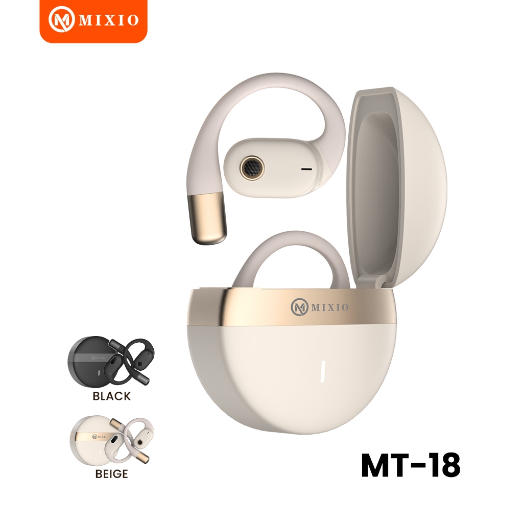 Jual MIXIO MT-18 SPORT TWS Open-Ear OWS Wireless Earbuds Open Wearable ...