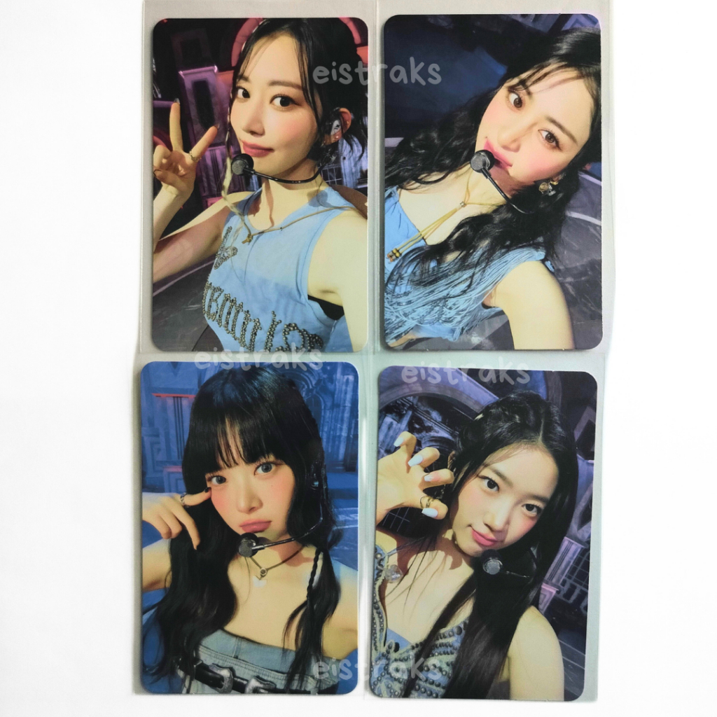 Jual 4 SET PHOTOCARD LD MAKESTAR LESSERAFIM UNFORGIVEN LUCKY DRAW ...