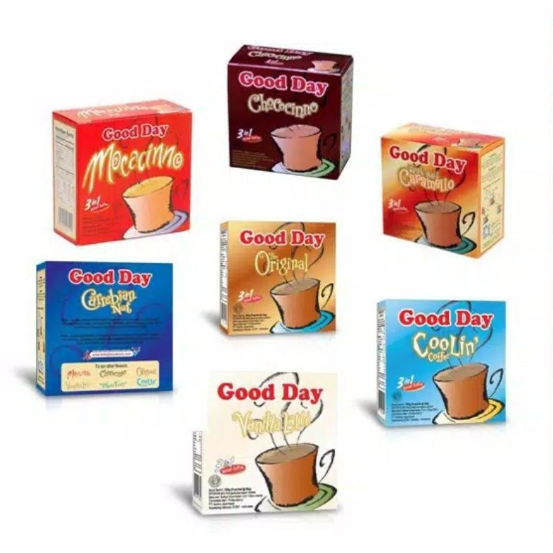 Jual Kopi Good Day 3 In 1 Coffee Kemasan Box Isi 5 Sachet 100gr ...
