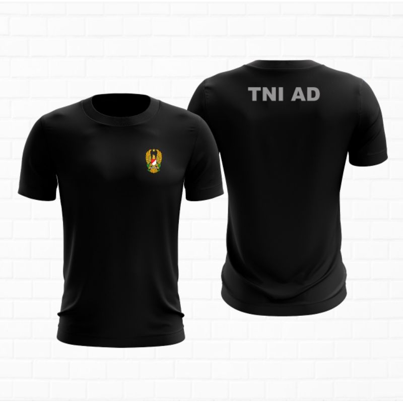 Jual Baju kaos terbaru TNI AD Bahan Dryfit premium custom logo nama sesuai kebutuhan eceran ...