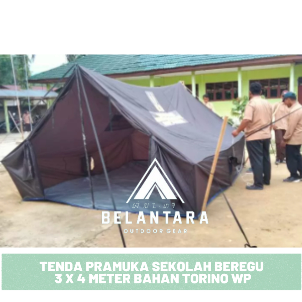 Jual Tenda Pramuka Regu Waterproof 3x4 meter kapasitas 8 10 12 15 orang ...
