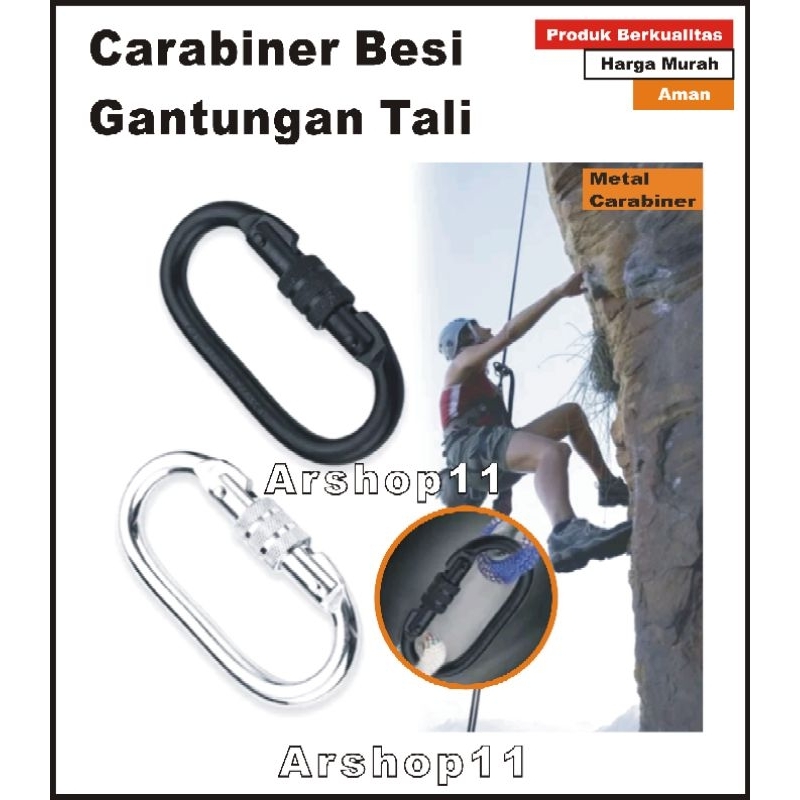 Jual Carabiner , Gantungan Besi , Gantungan Tali | Shopee Indonesia