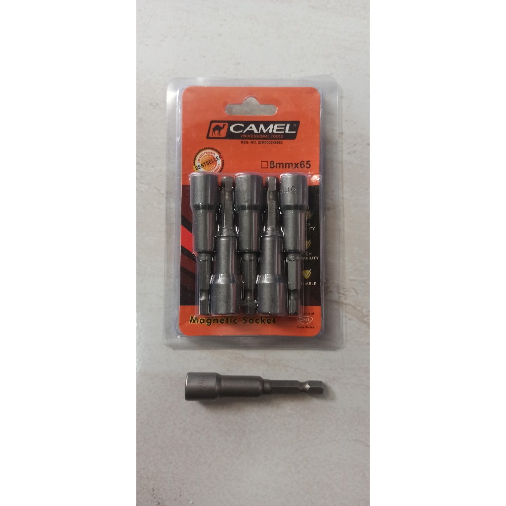 Jual CAMEL Kunci Mata Sok Baut roofing / mata shock roofing magnet 8mm ...