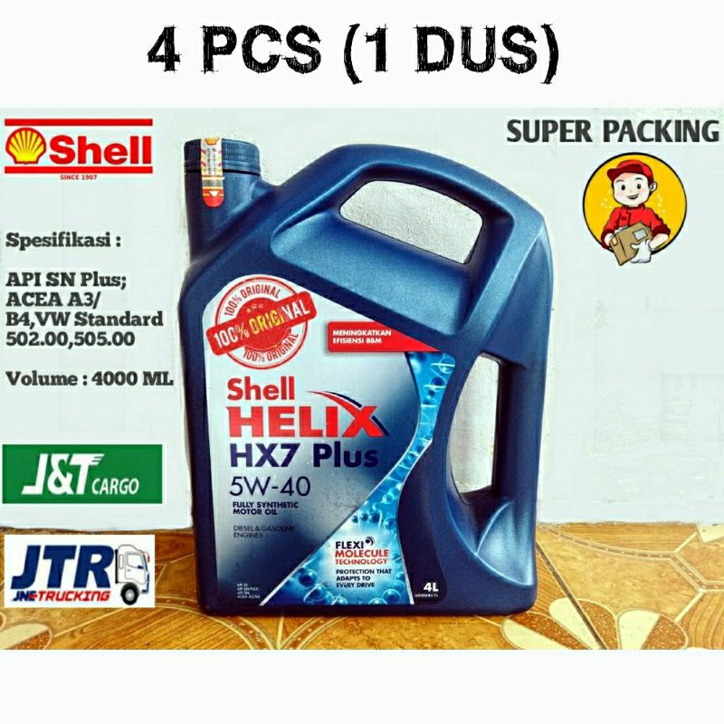 Jual OLI SHELL HELIX HX7 Plus 5W-40 100% ORIGINAL PRODUK. Scane hijau 4 ...