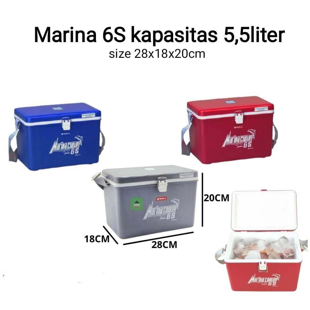 Jual Siap Kirim! Marina Cooler Box 6s Lion Star 5,5liter tempat es cool ...