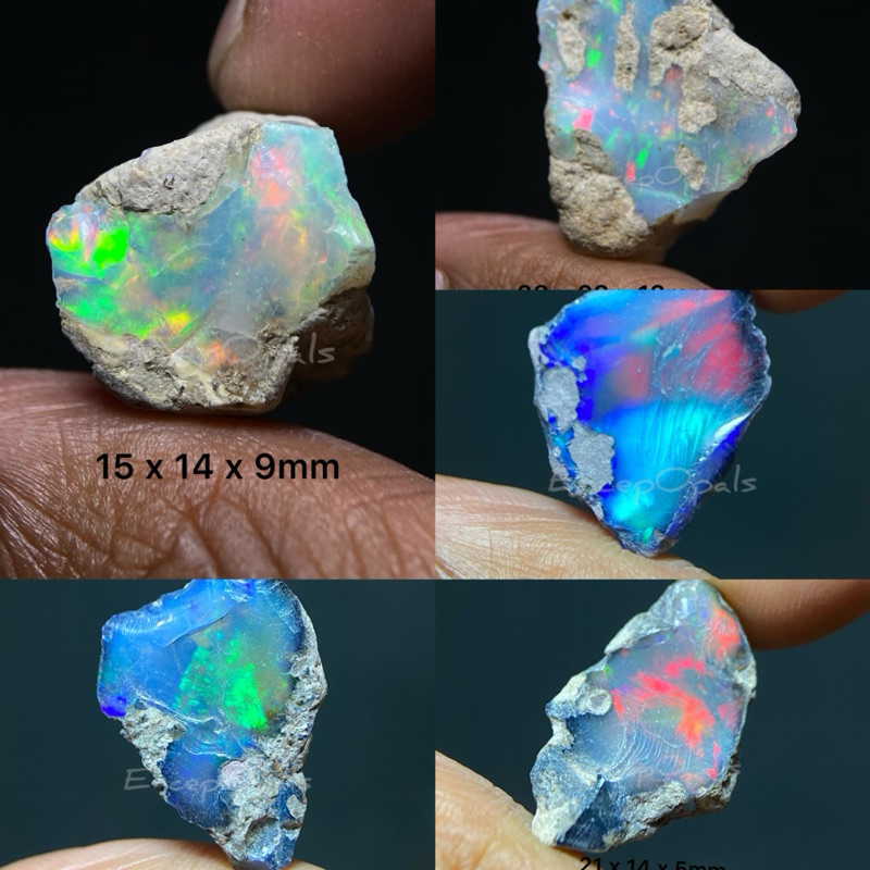 Jual Bongkahan kalimaya affrika / bahan batu black opal / natural ...